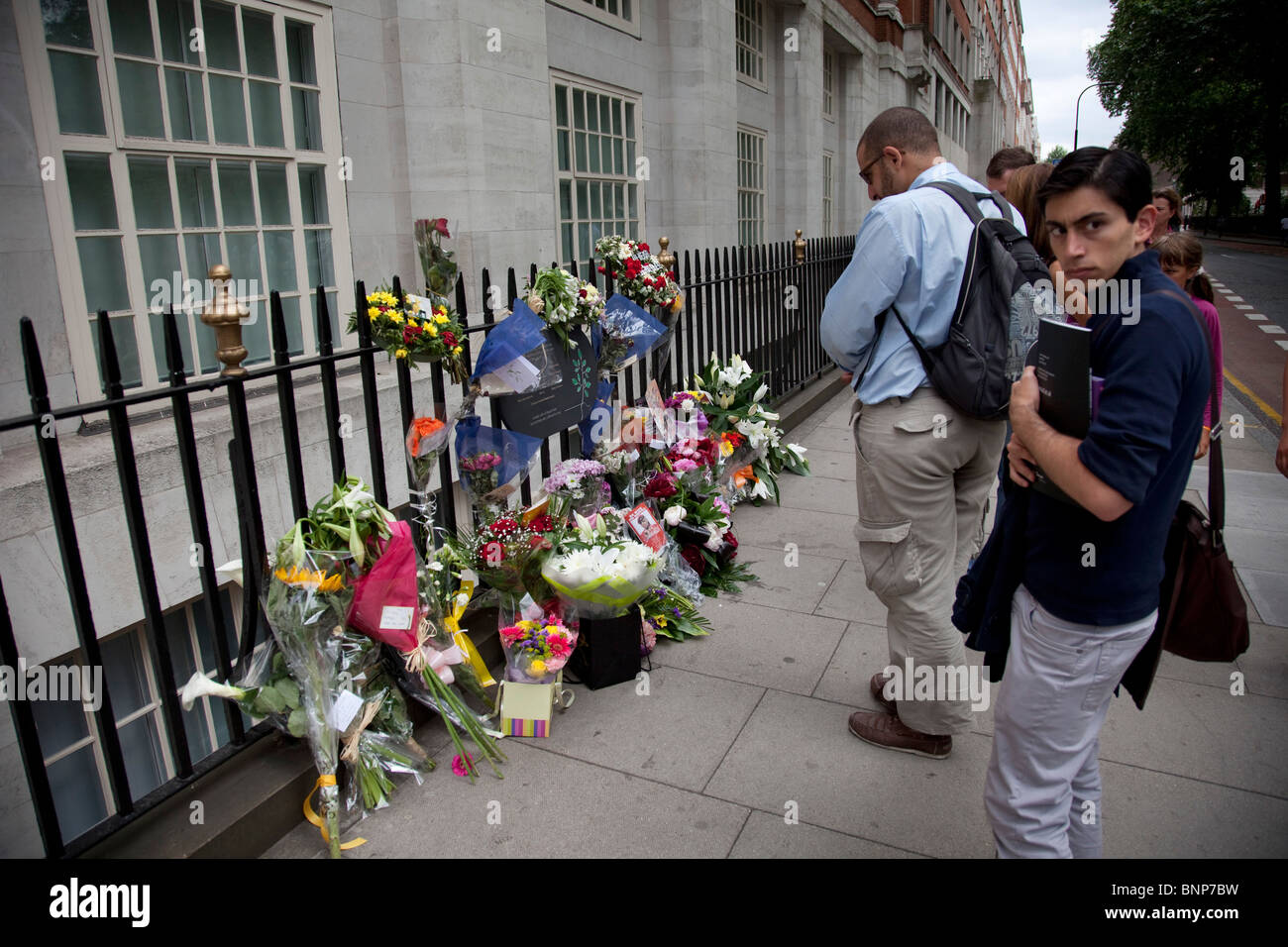 Memorial to the July 7th 7/7 London Bombings on the fifth anniversary ...