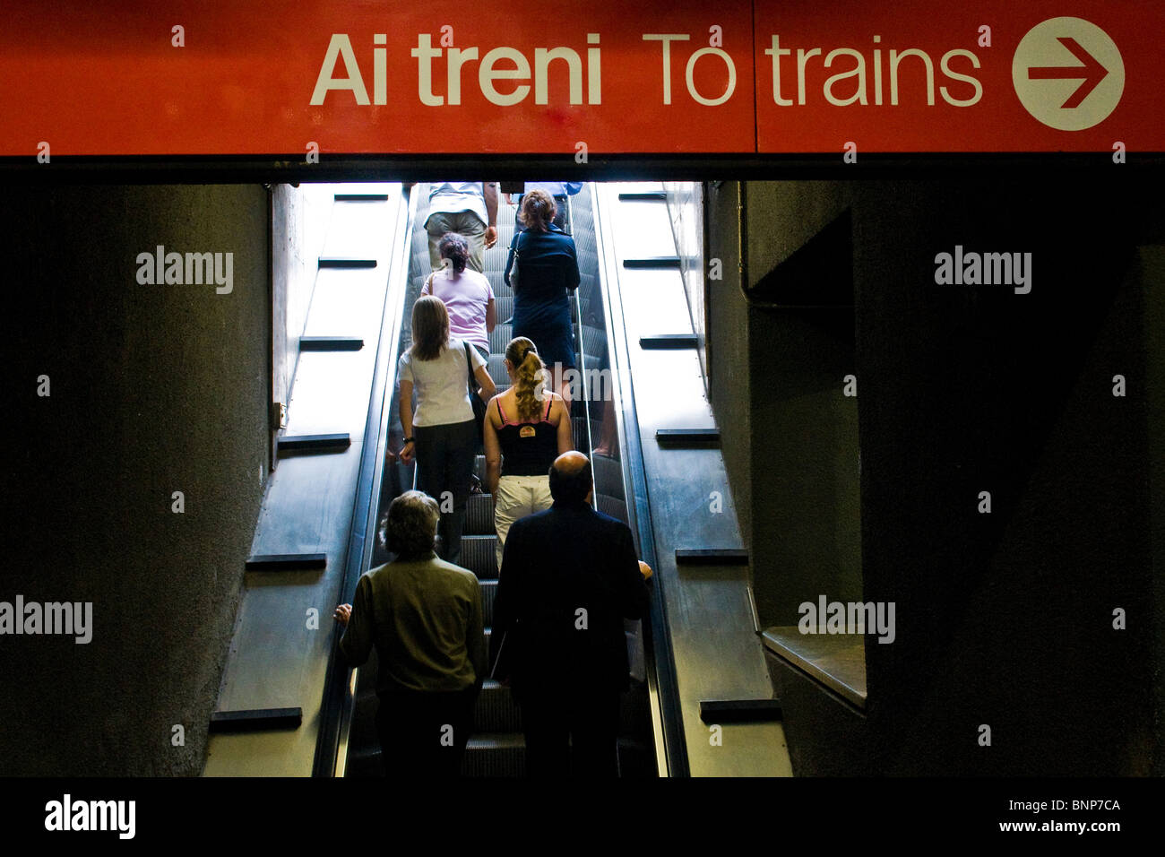 Subway, metro line 1, Milan, Italy Stock Photo - Alamy