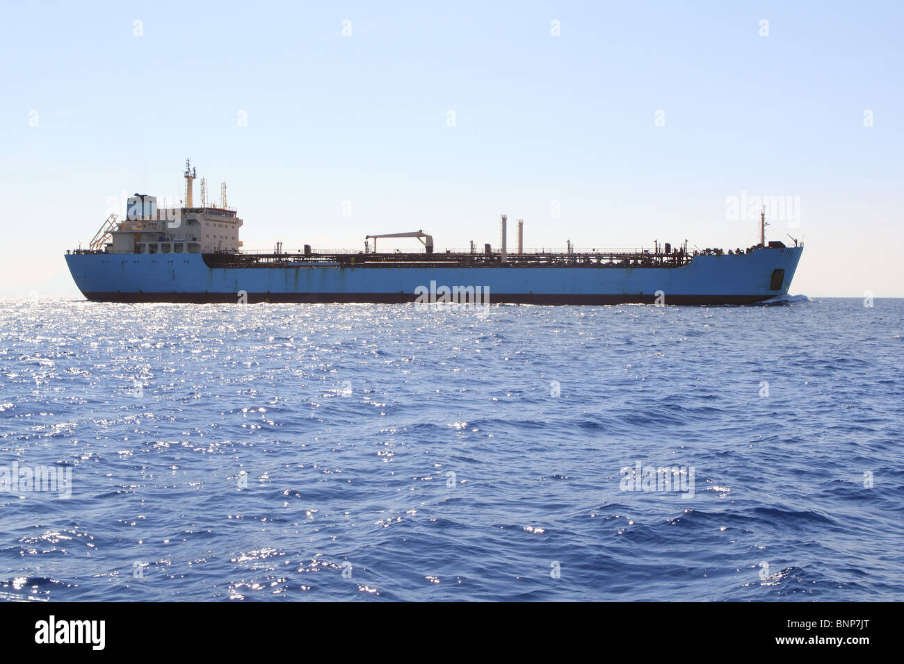 chemical transport boat offshore sailing tanker cargo blue ocean sea ...
