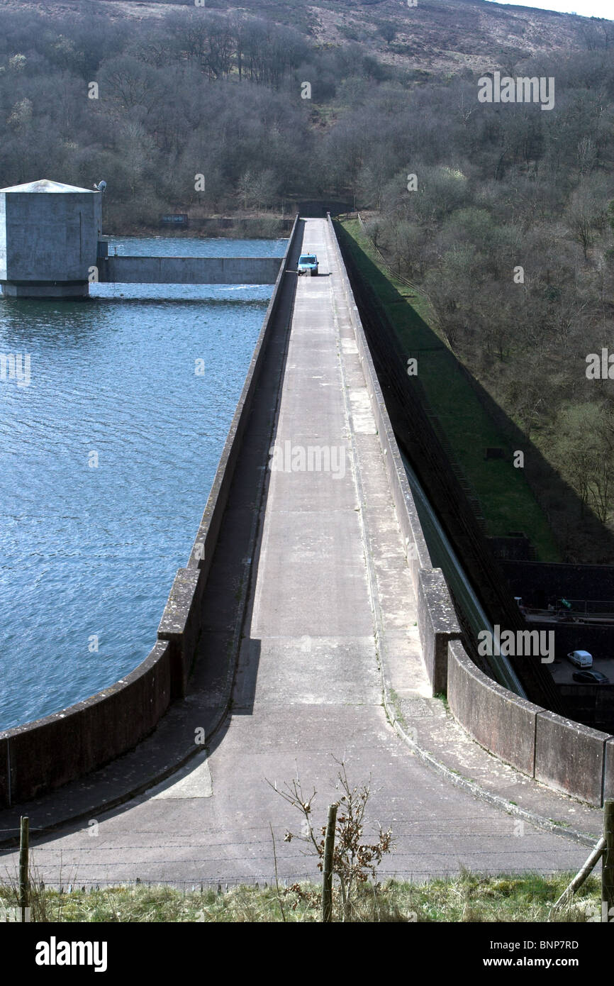 Dam at Wimbleball Lake. Somerset. UK Stock Photo - Alamy