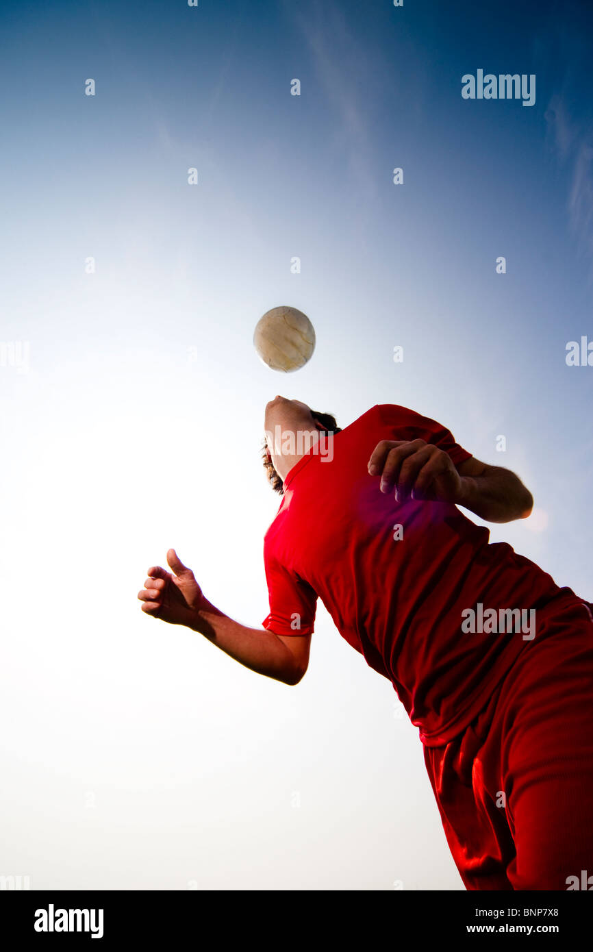 Football Heading Ball High Resolution Stock Photography and Images - Alamy