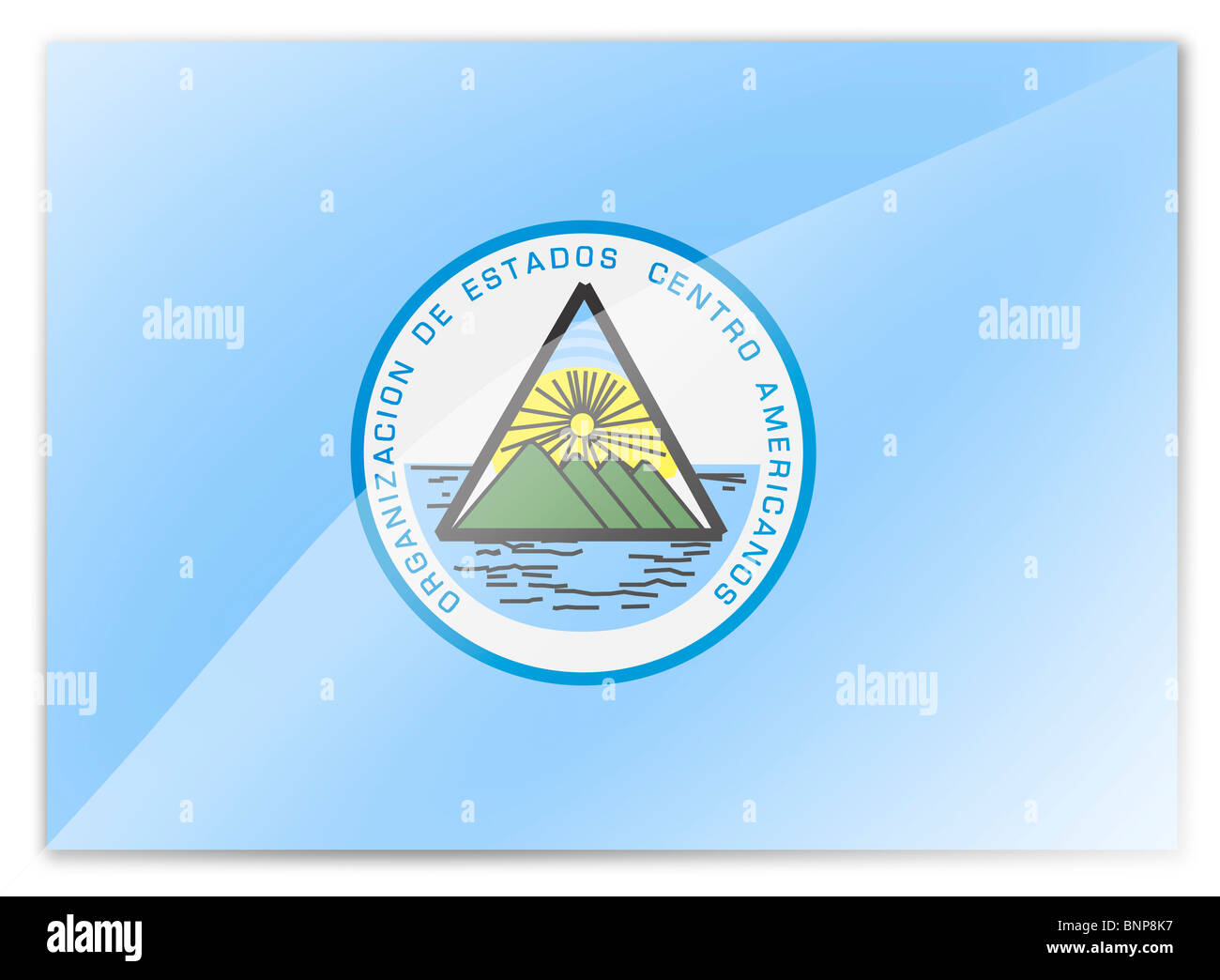 Organization of Central American States flag Stock Photo - Alamy