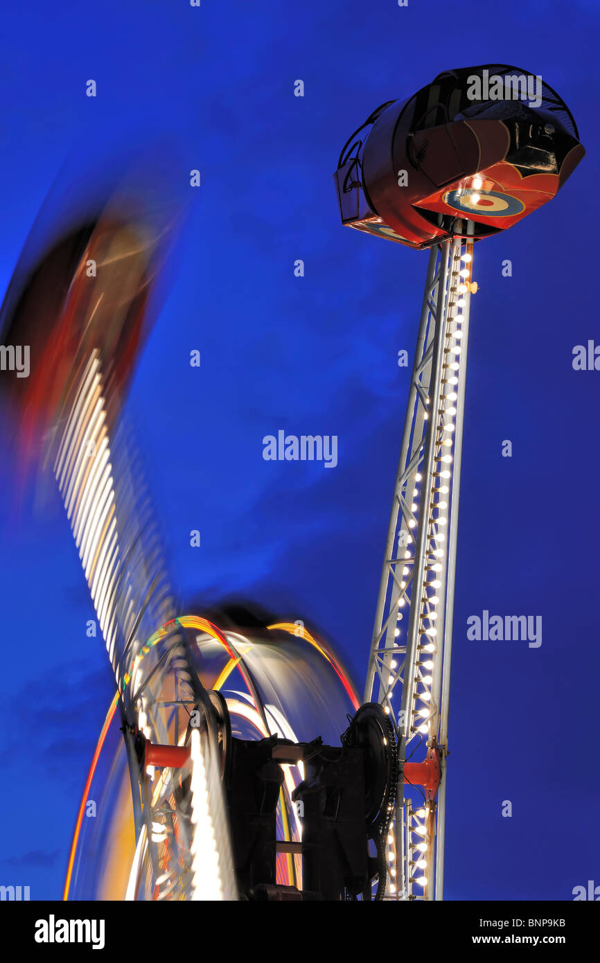 The Funfair at night Stock Photo - Alamy