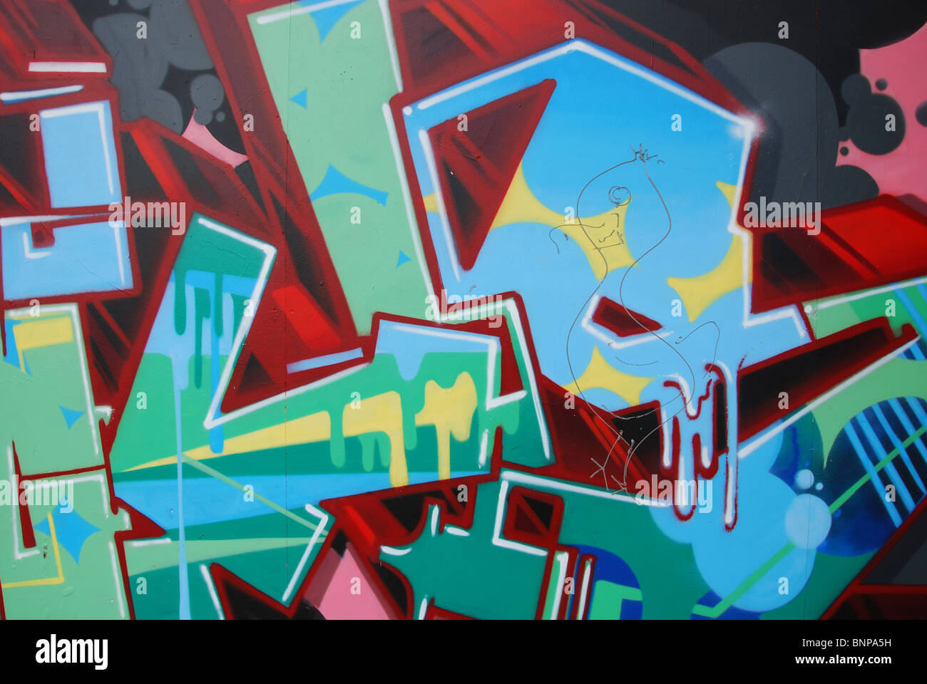 graffitti covered wall Stock Photo - Alamy
