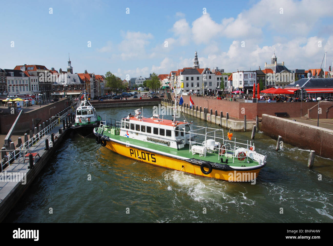 pilot boats in harbour Vlissingen Netherlands Europe Stock Photo - Alamy