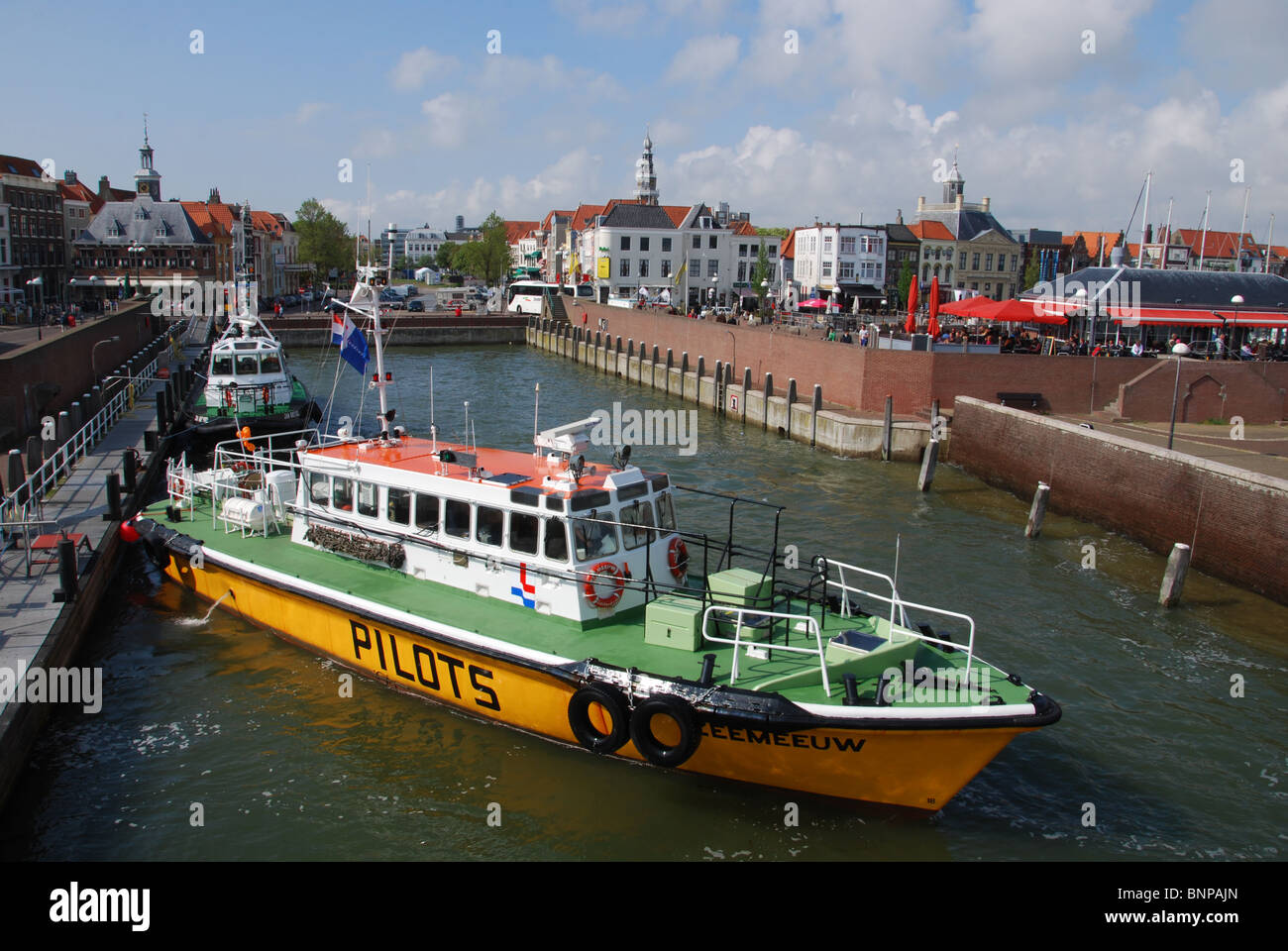pilot boats in harbour Vlissingen Netherlands Europe Stock Photo - Alamy
