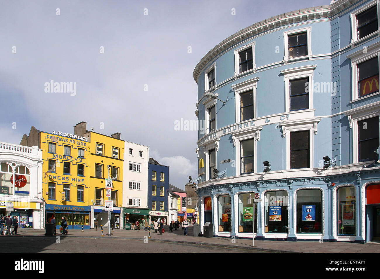 Ireland, Cork, shops on Grand Parade and St Patrick’s Street Stock ...