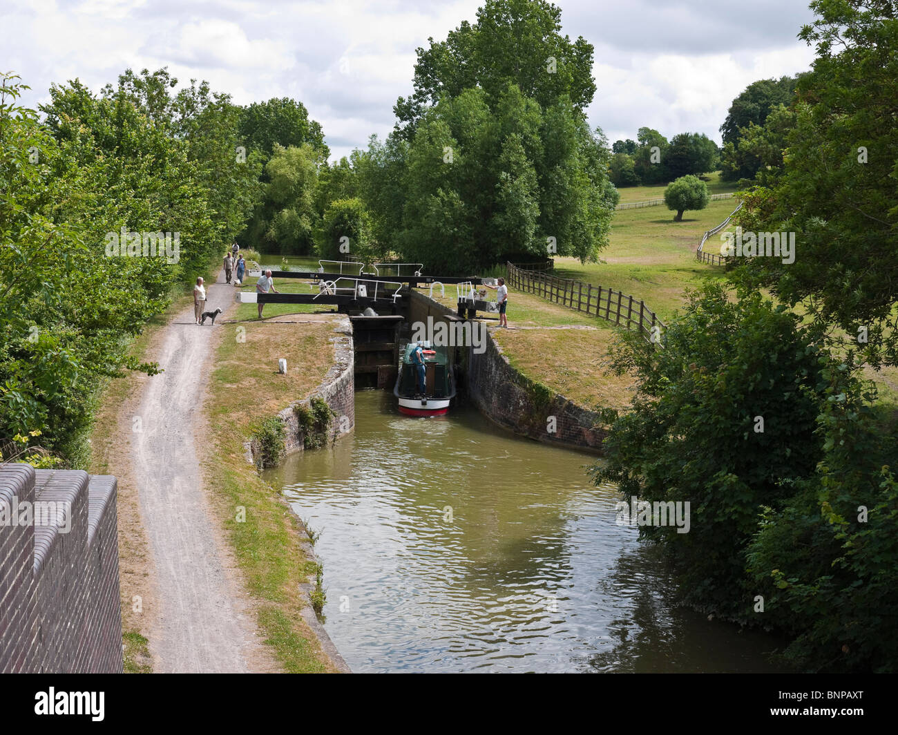 Seend Lock and Kennet and Avon Canal near Seend Cleeve Witshire UK ...