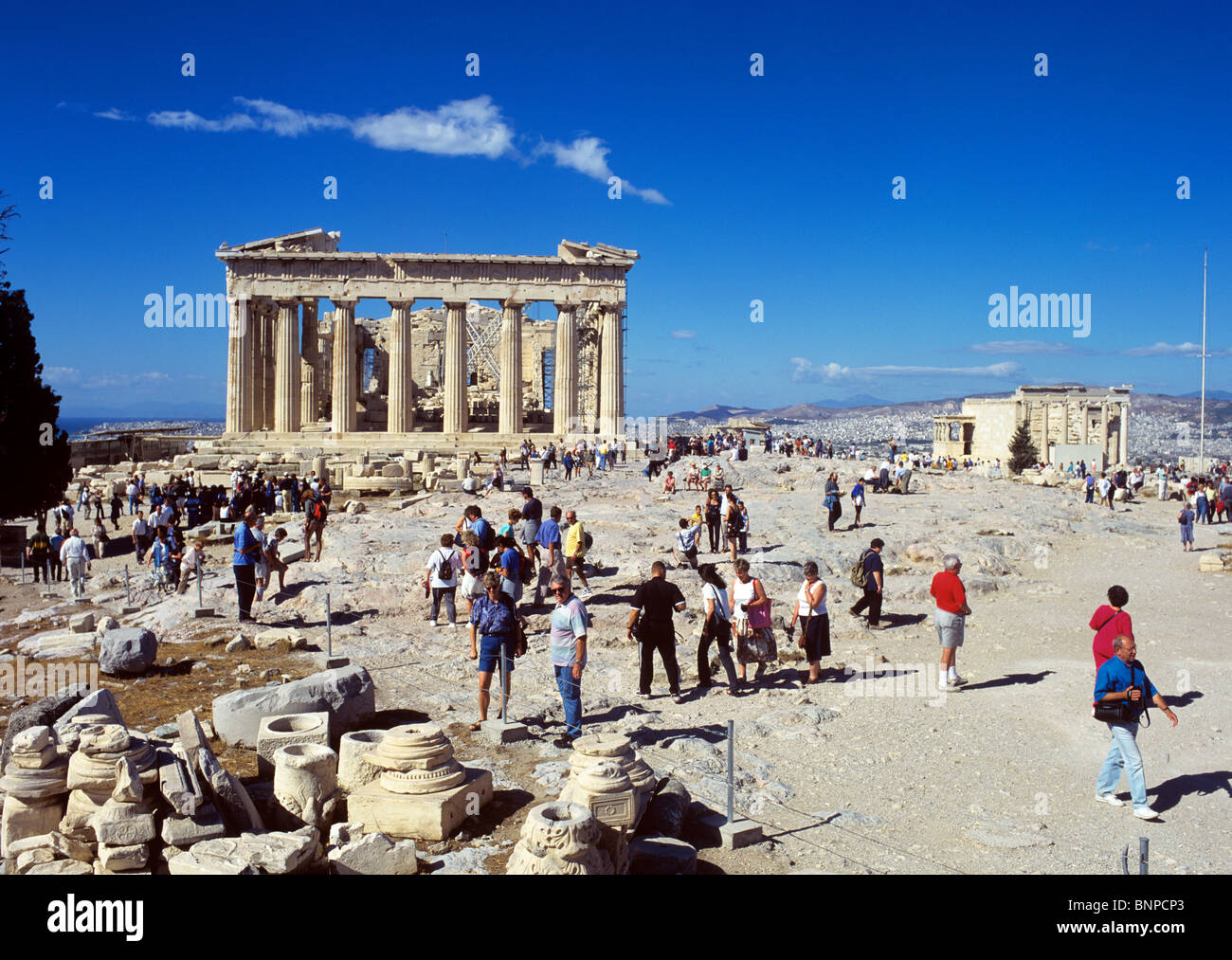 Athens - View of the Parthenon on the Acropolis Stock Photo - Alamy