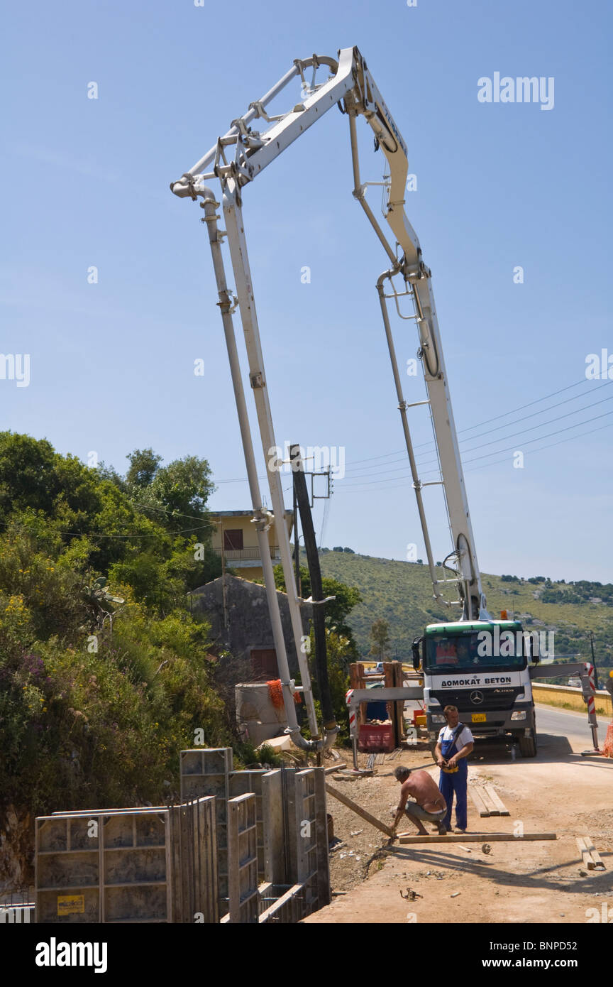 Concrete pumping hi-res stock photography and images - Alamy