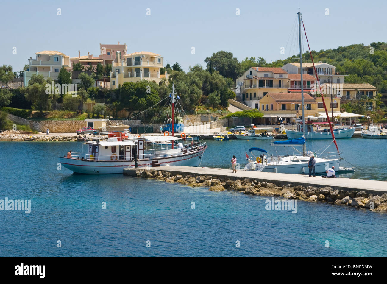 Corfu harbour kassiopi greece weather hi-res stock photography and ...