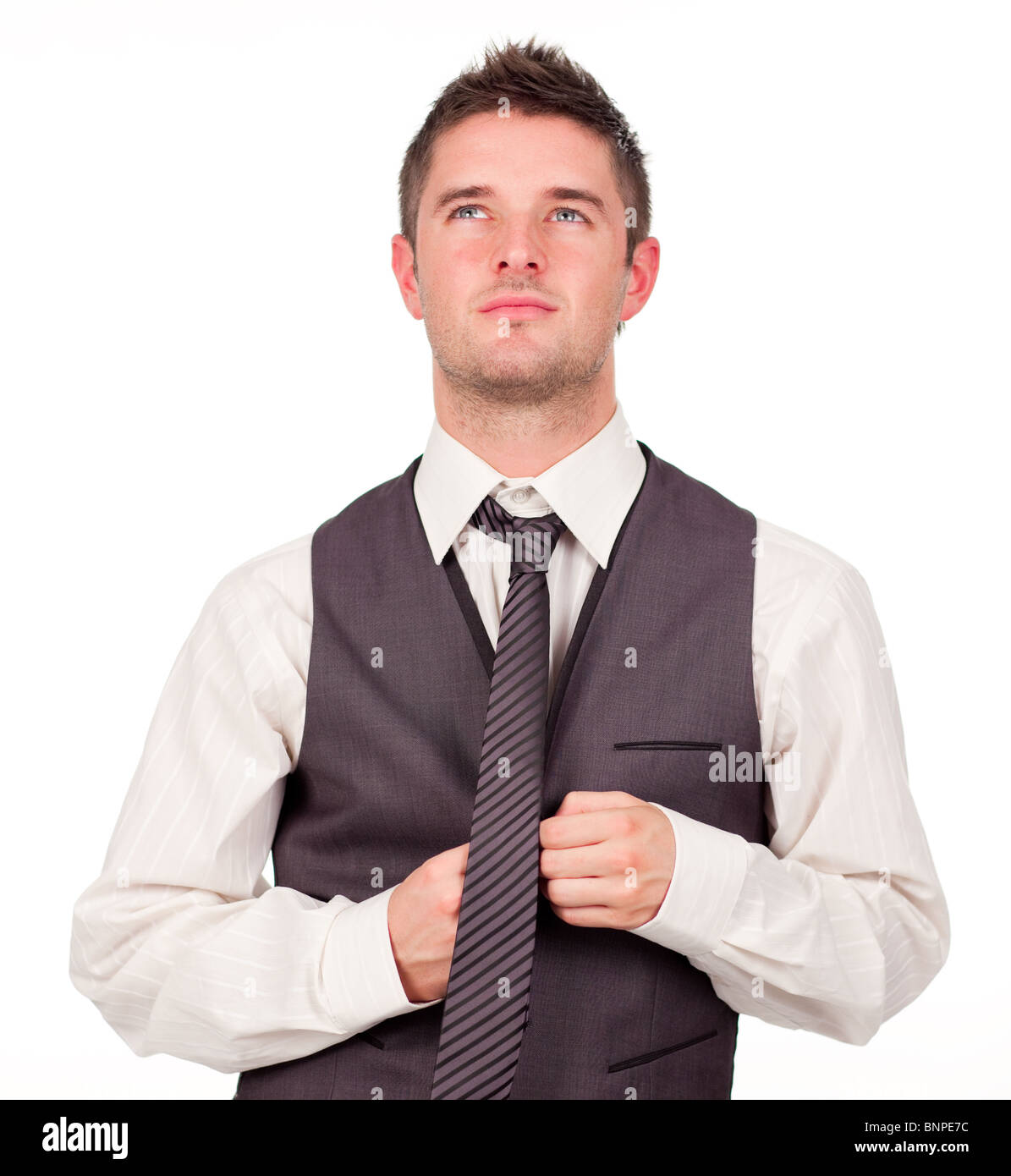 Young Businessman Dressing Stock Photo - Alamy
