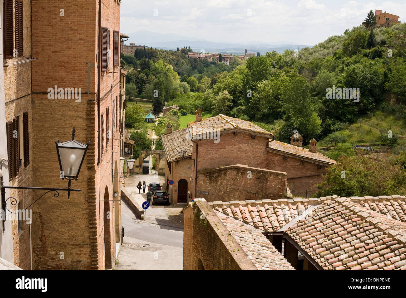 Siena landscape just beyond city walls Stock Photo - Alamy