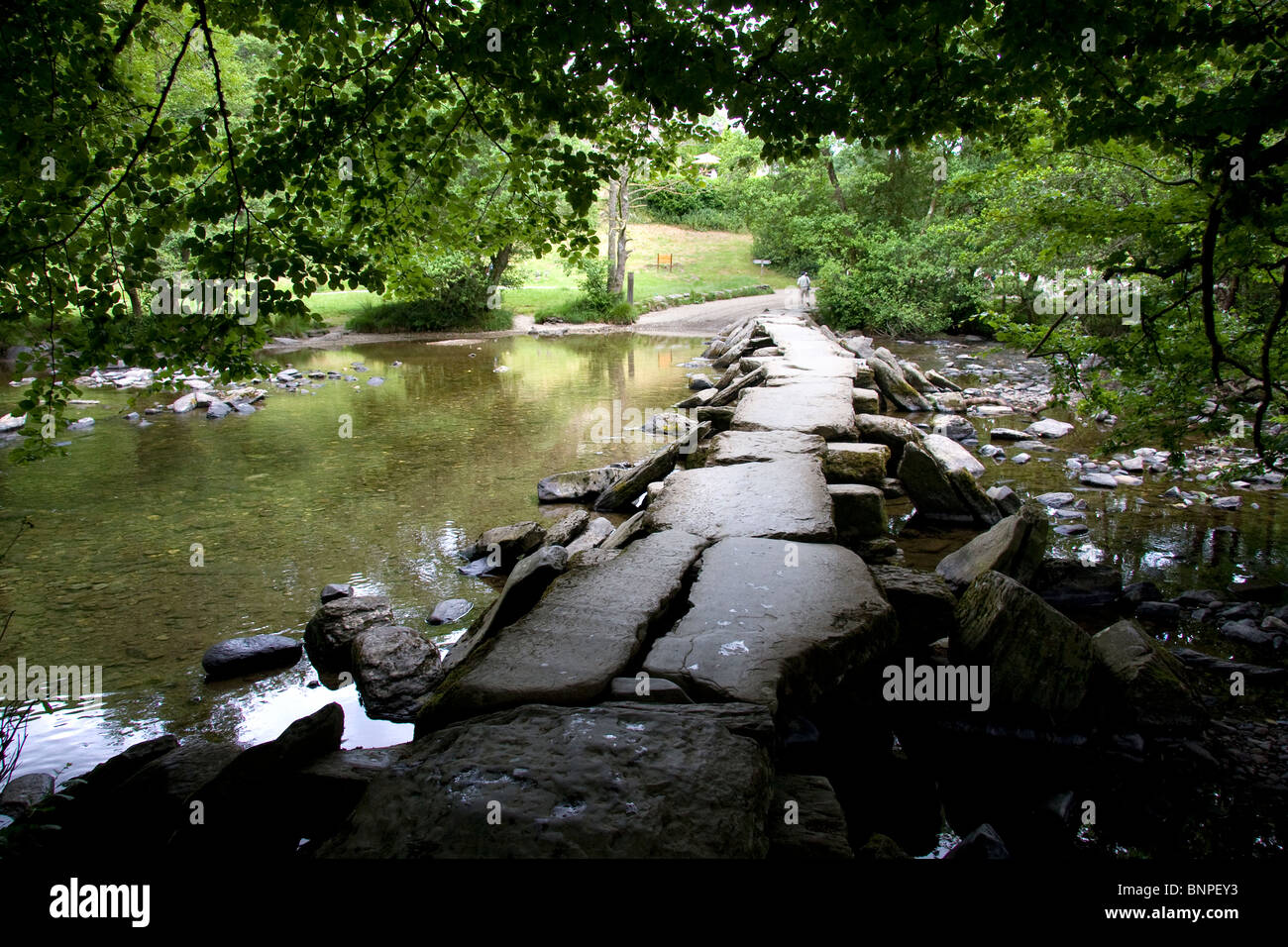 Tarr steps in the summer in Exmoor national park Stock Photo - Alamy