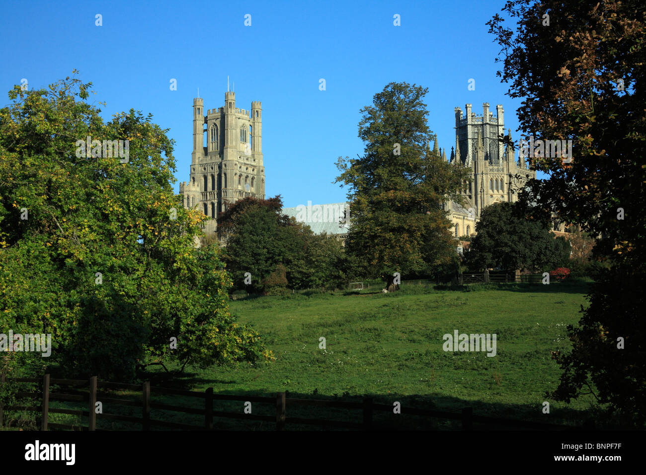 Ely Cathedral from the south Stock Photo - Alamy