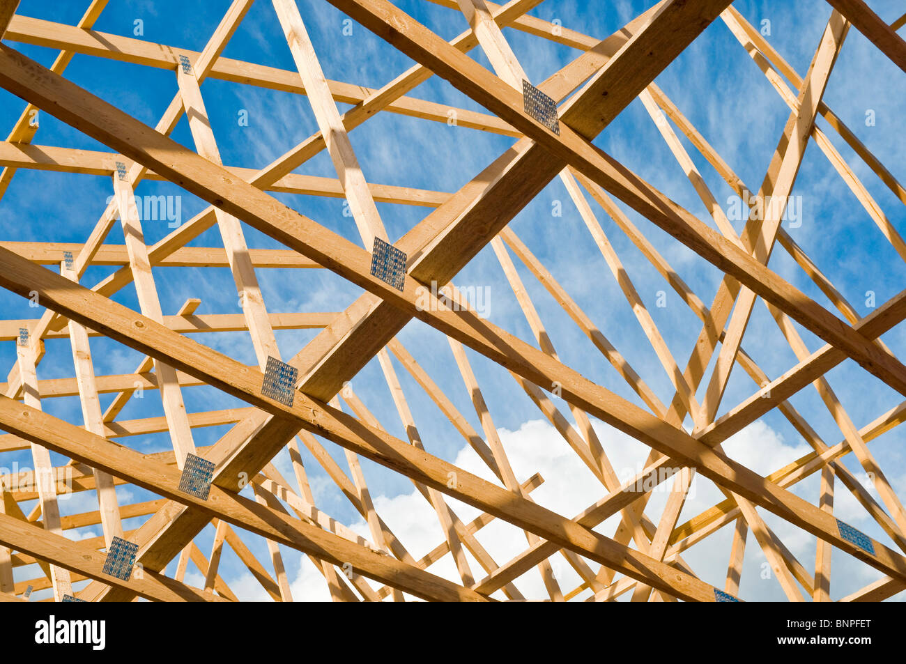 New house construction / pre-fabricated roof A-frames - Indre-et-Loire ...