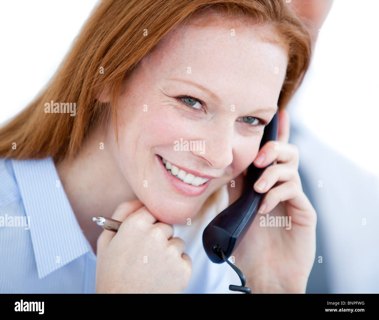 Young business woman taling hi-res stock photography and images - Alamy