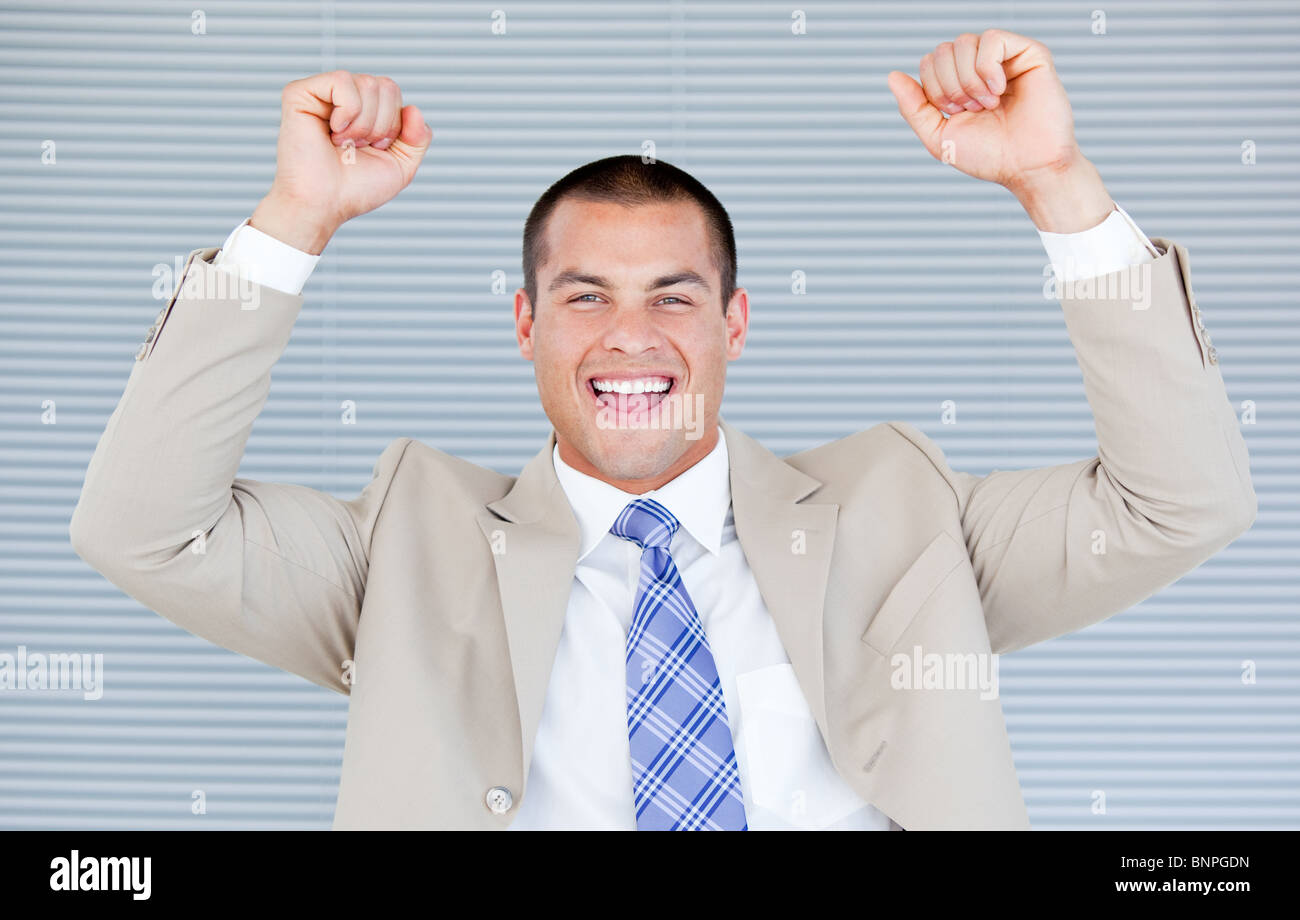 Air punch businessman hi-res stock photography and images - Alamy