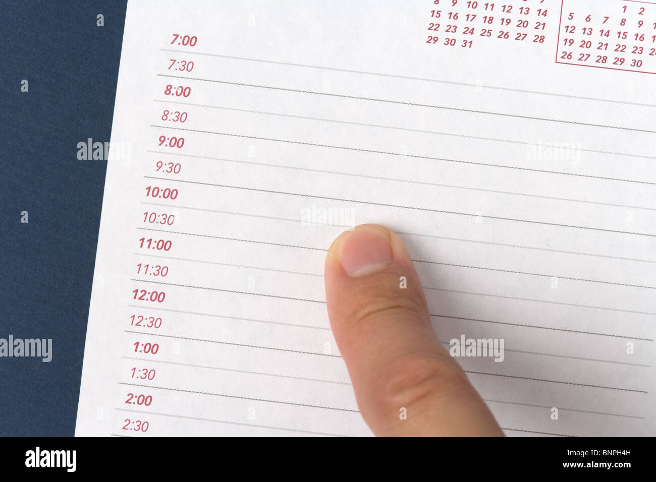 Planner, Memo Schedule close up shot Stock Photo - Alamy