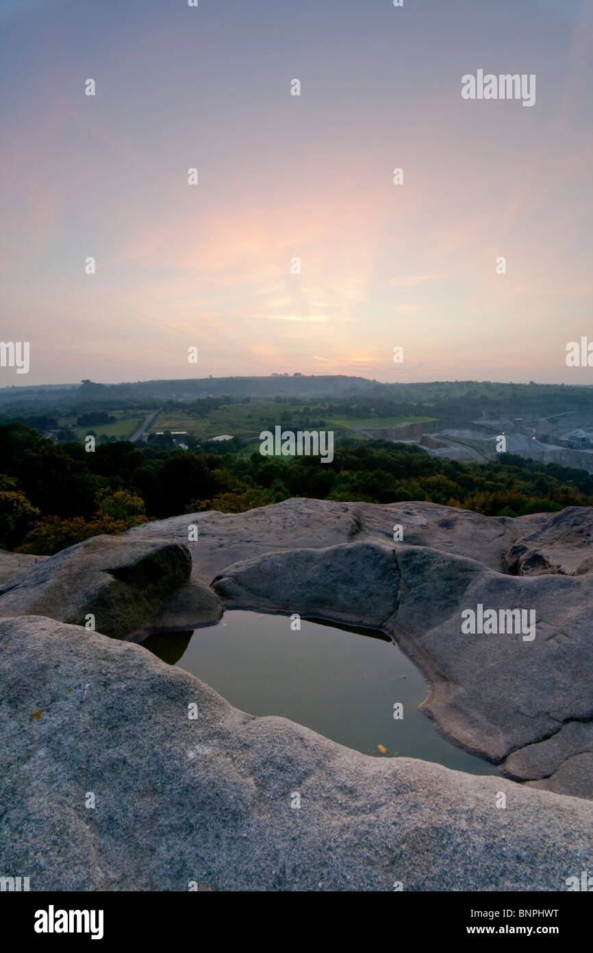 puddle in rocks with long reaching view in back ground. blackrock ...