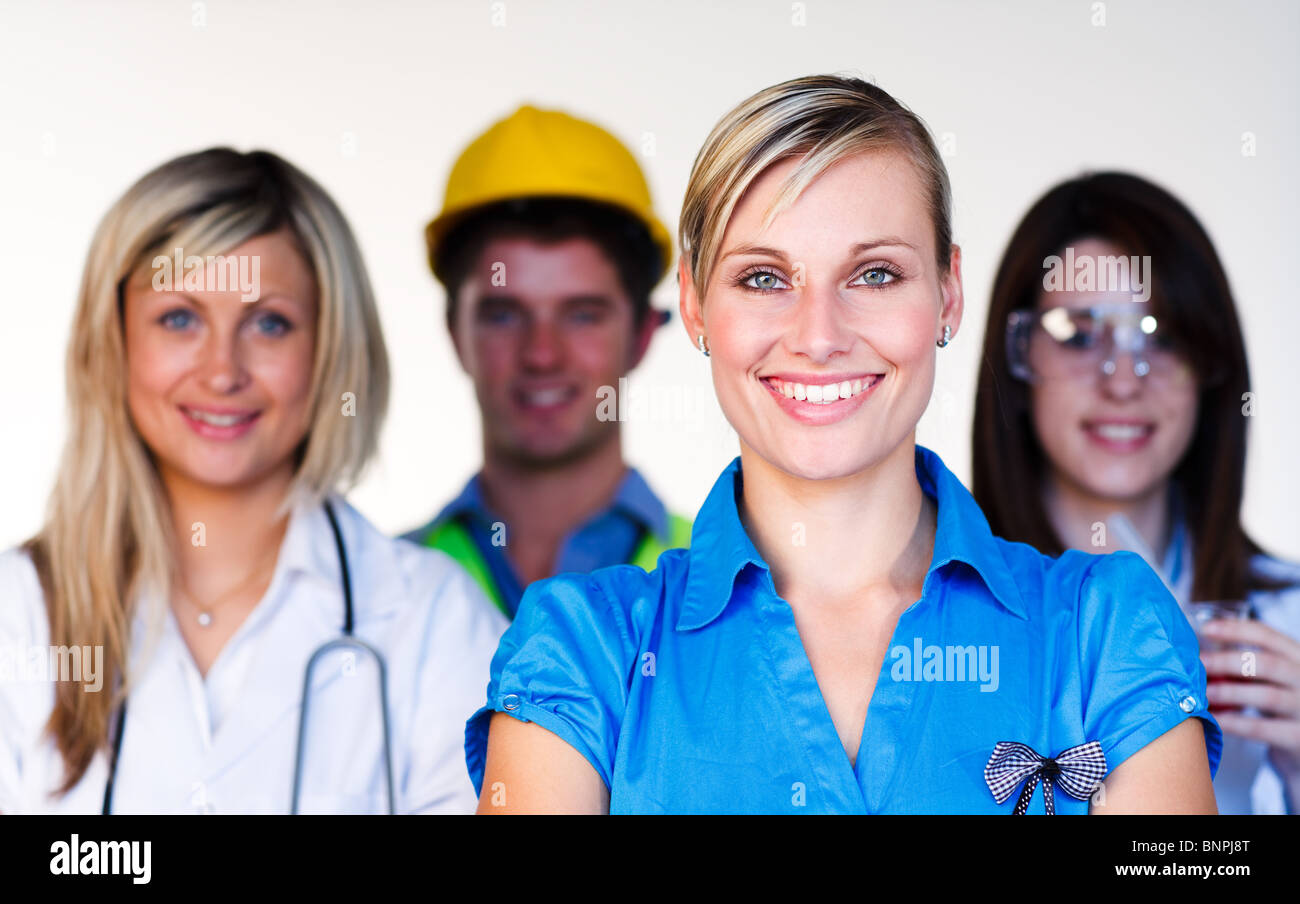 Multi-profession - Doctor, secretary, architect and scientist Stock ...