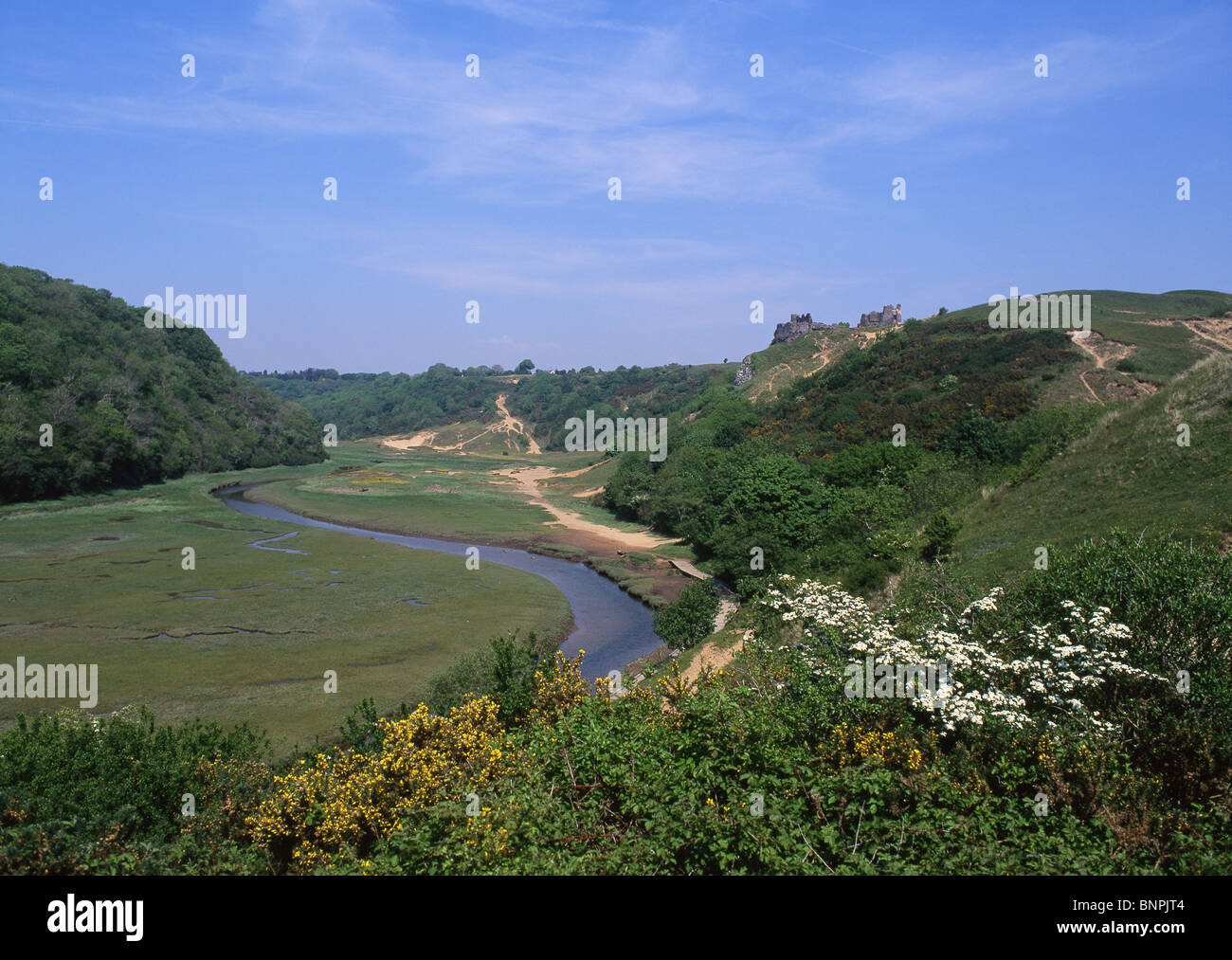 Pennard Castle Pennard Pill, close to Three Cliffs Bay and Parkmill ...