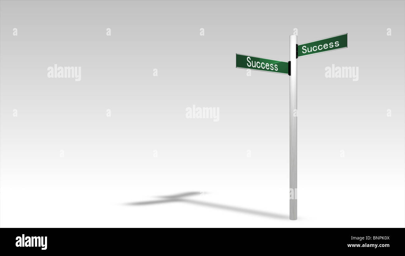 Success signpost hi-res stock photography and images - Alamy