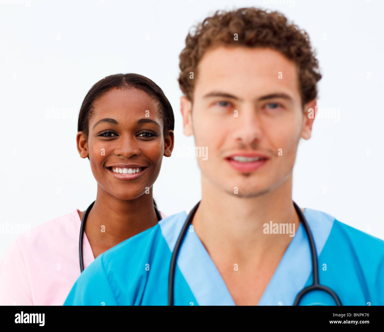 Portrait of two beautiful doctors Stock Photo - Alamy