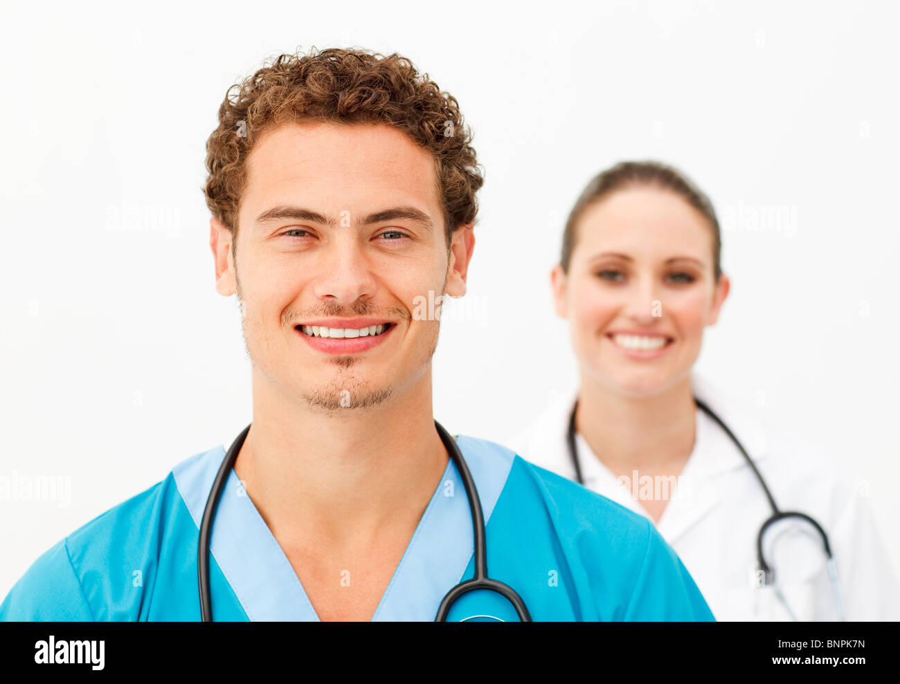 Portrait of two doctors Stock Photo - Alamy