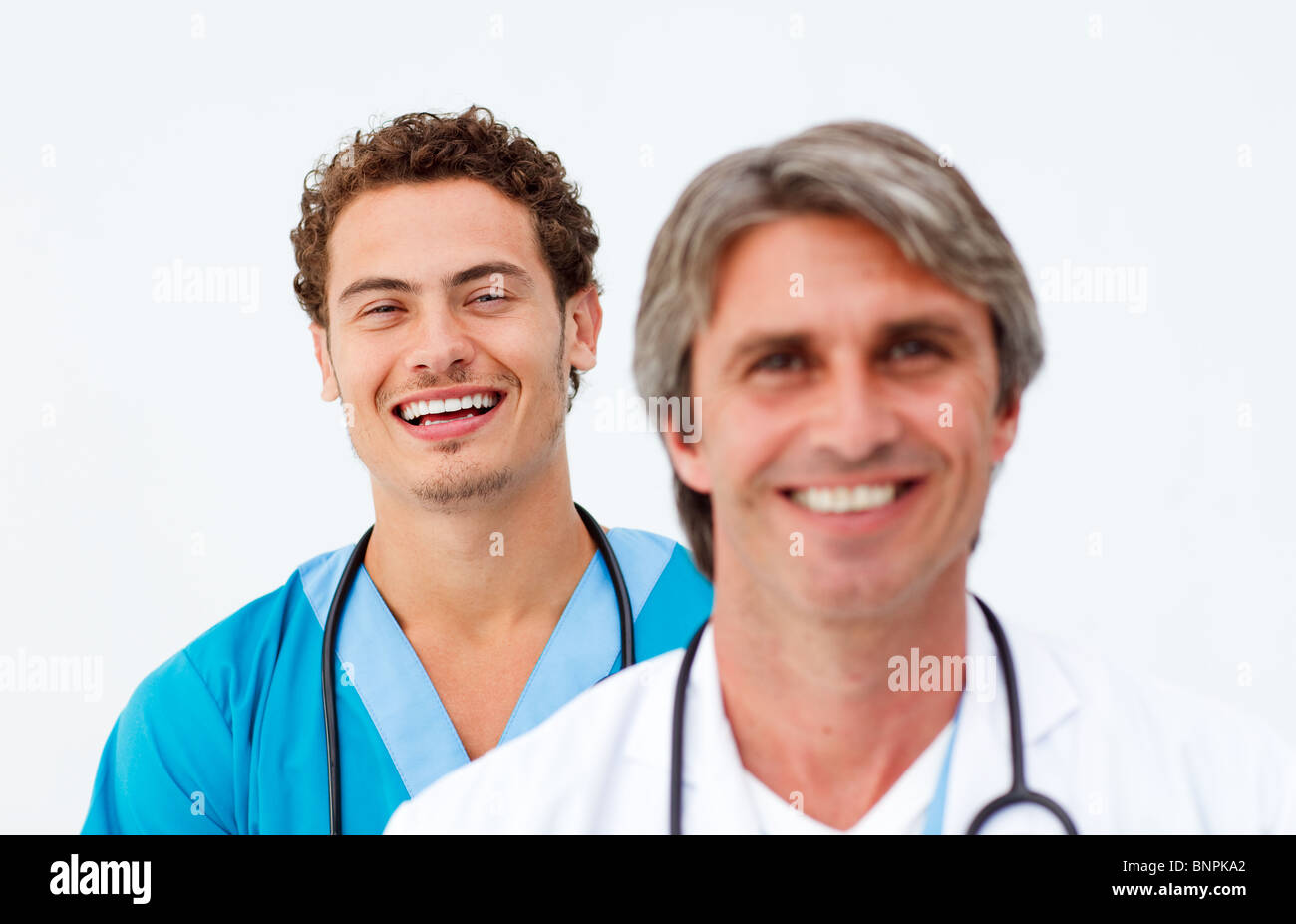 Portrait of two doctors Stock Photo - Alamy