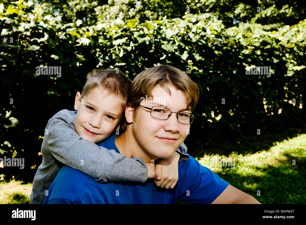 Portrait of two boys Stock Photo - Alamy