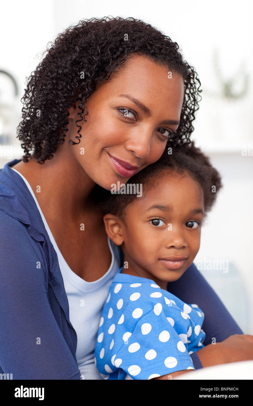 Portrait of a beautiful mother and her daughter Stock Photo - Alamy