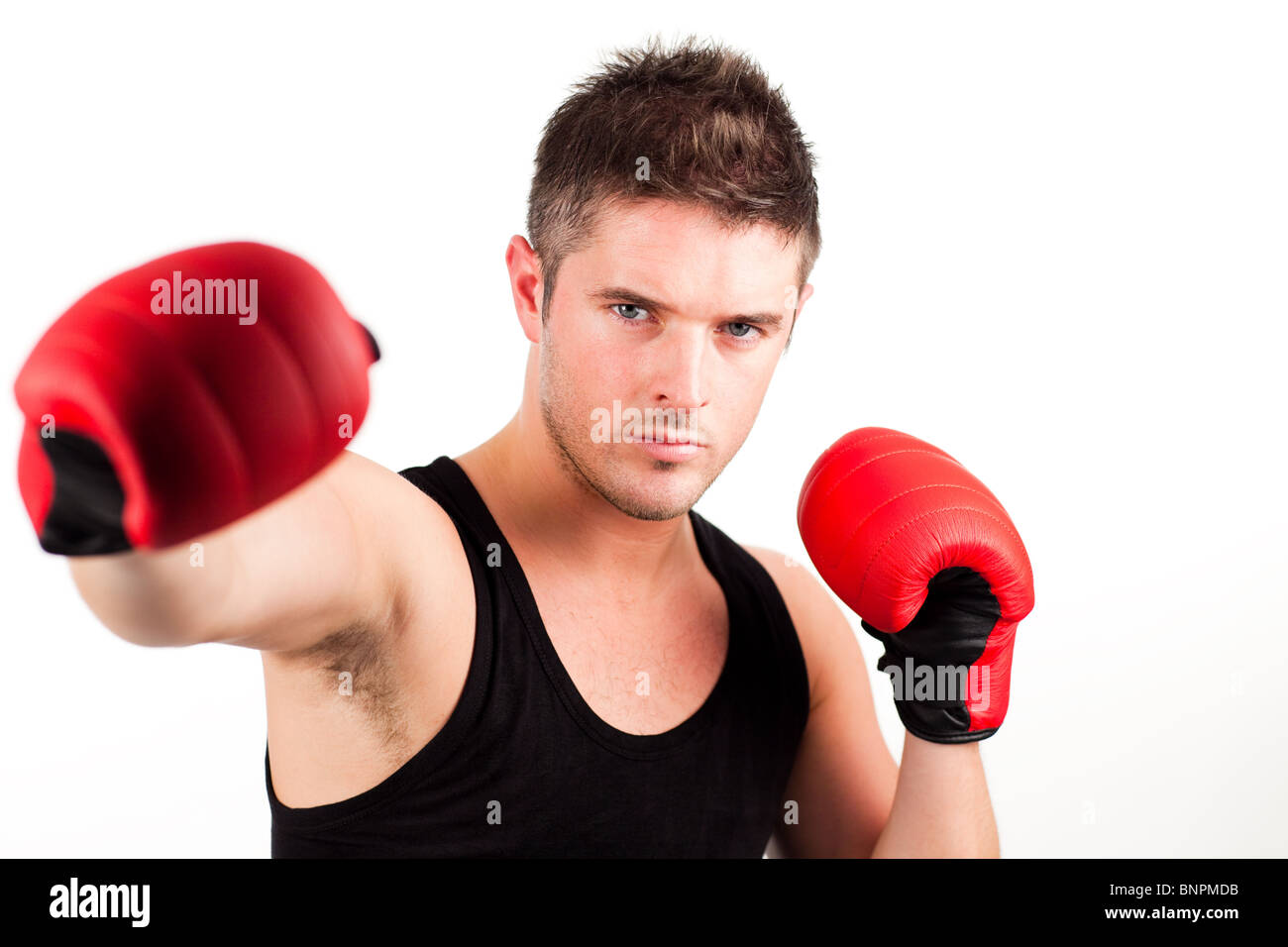 Portrait tough male boxer posing hi-res stock photography and images ...