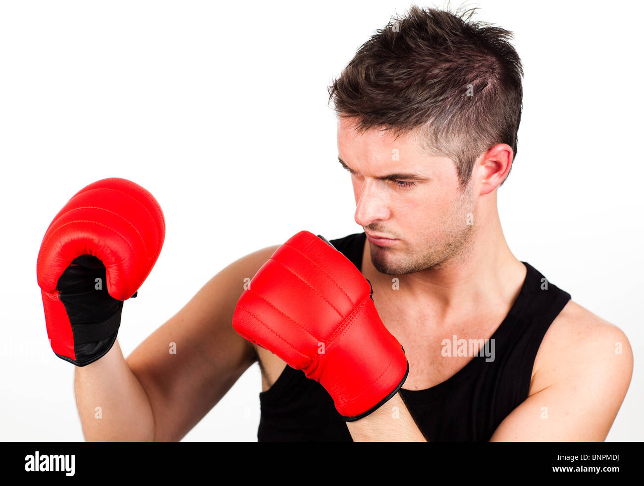 Portrait tough male boxer posing hi-res stock photography and images ...