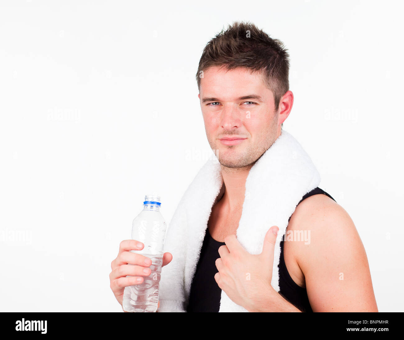 Man engaged in Fitness routine Stock Photo - Alamy
