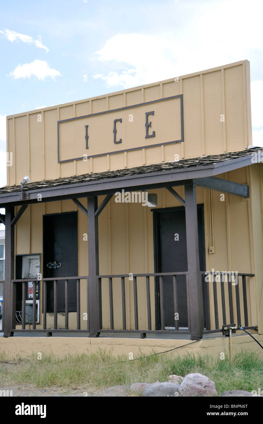 Furnace Creek Ranch Ice shop, Death Valley, California, USA Stock Photo ...