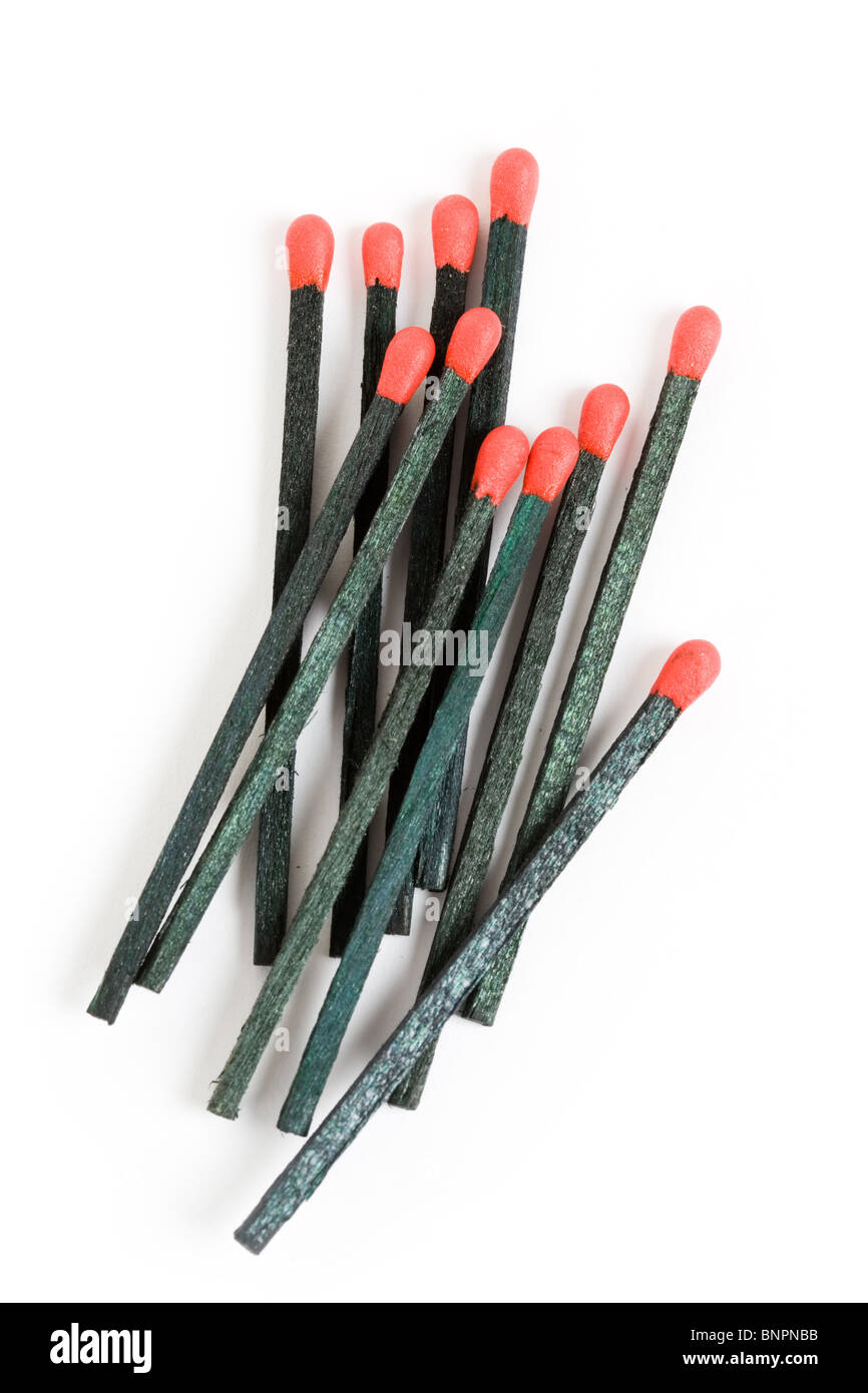Black Match with white background Stock Photo - Alamy