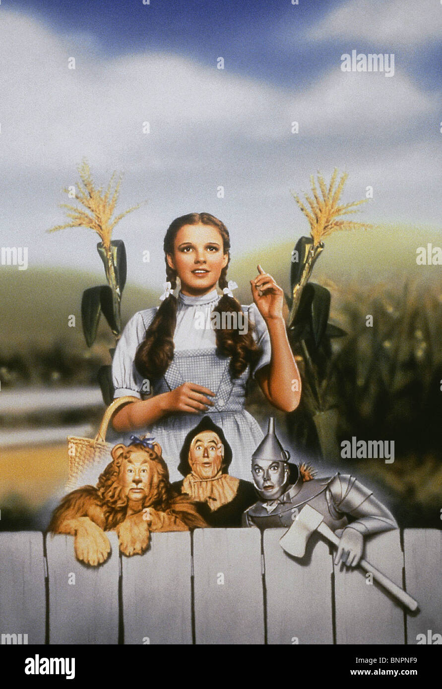 JUDY GARLAND, RAY BOLGER, BERT LAHR, JACK HALEY, THE WIZARD OF OZ, 1939 ...