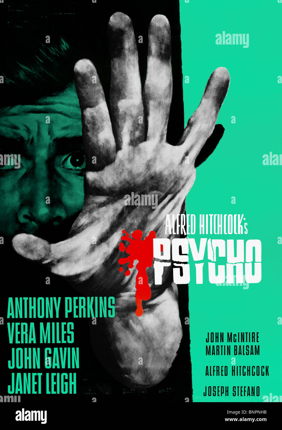 Alfred Hitchcock Psycho Film Poster Stock Photos & Alfred Hitchcock ...