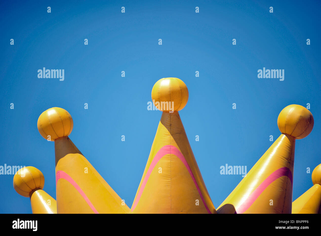 burger king inflatable crown Stock Photo - Alamy