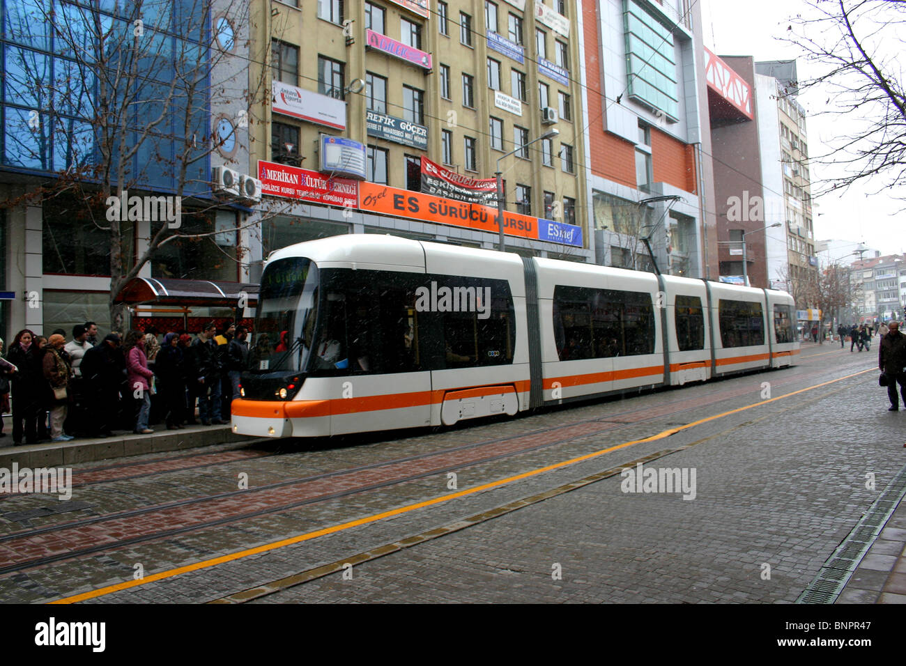 Turkish city tram in Eskisehir Stock Photo - Alamy