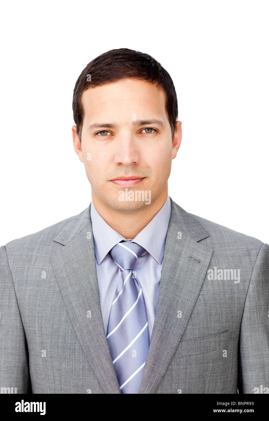 Portrait of a serious young businessman Stock Photo - Alamy