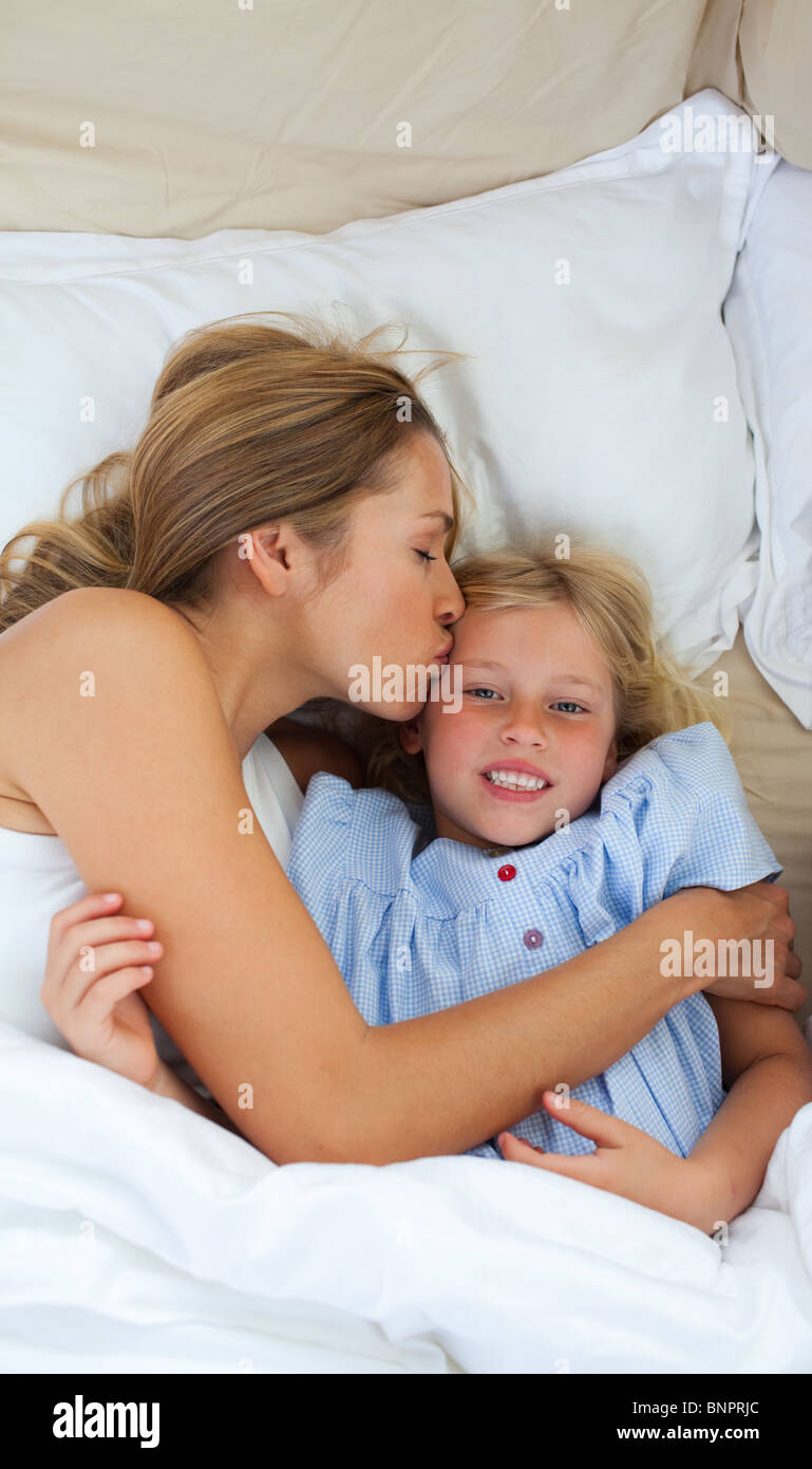 Affectionate mother kissing her daughter Stock Photo - Alamy Affectionate mother kissing her daughter Stock Photo - Alamy
