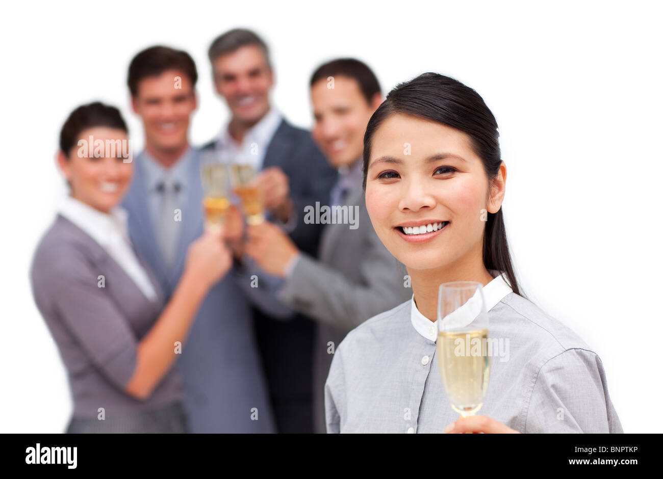 Self-assured business team working together Stock Photo - Alamy