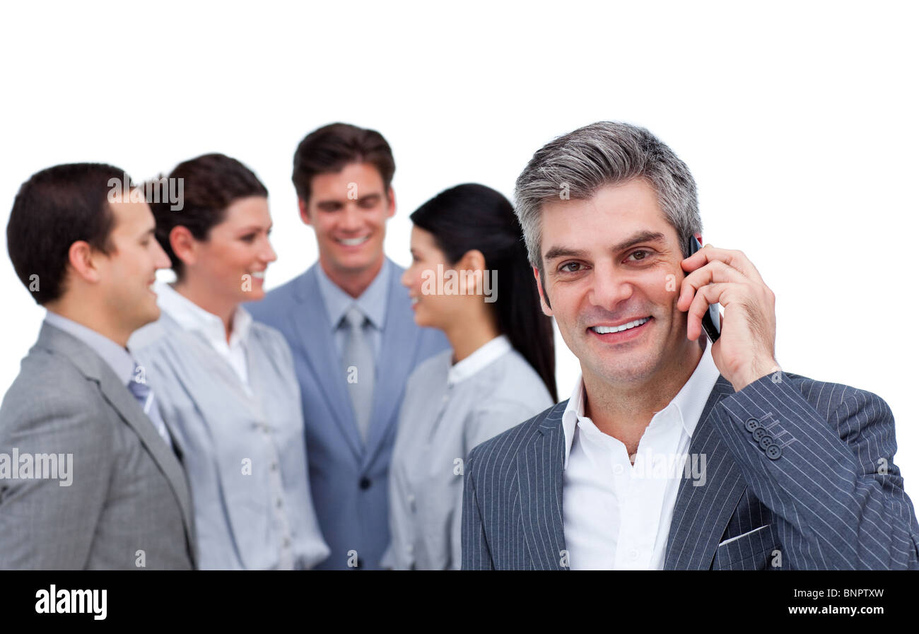 Portrait of a beautiful business team working together Stock Photo - Alamy