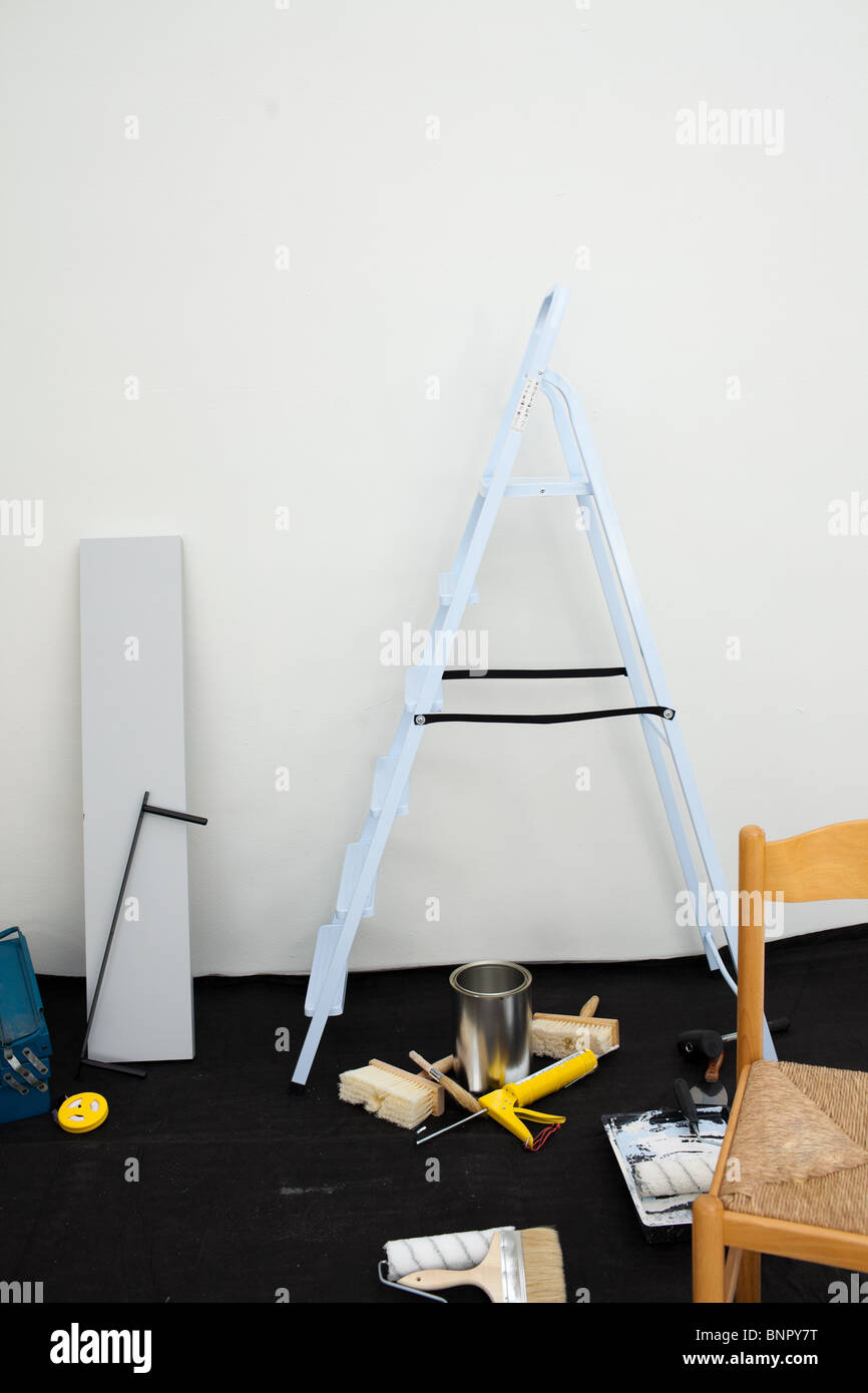 A ladder and equipment Stock Photo - Alamy
