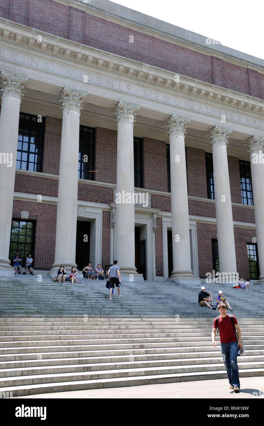 Library, Harvard University, Cambridge, Massachusetts, USA Stock Photo ...
