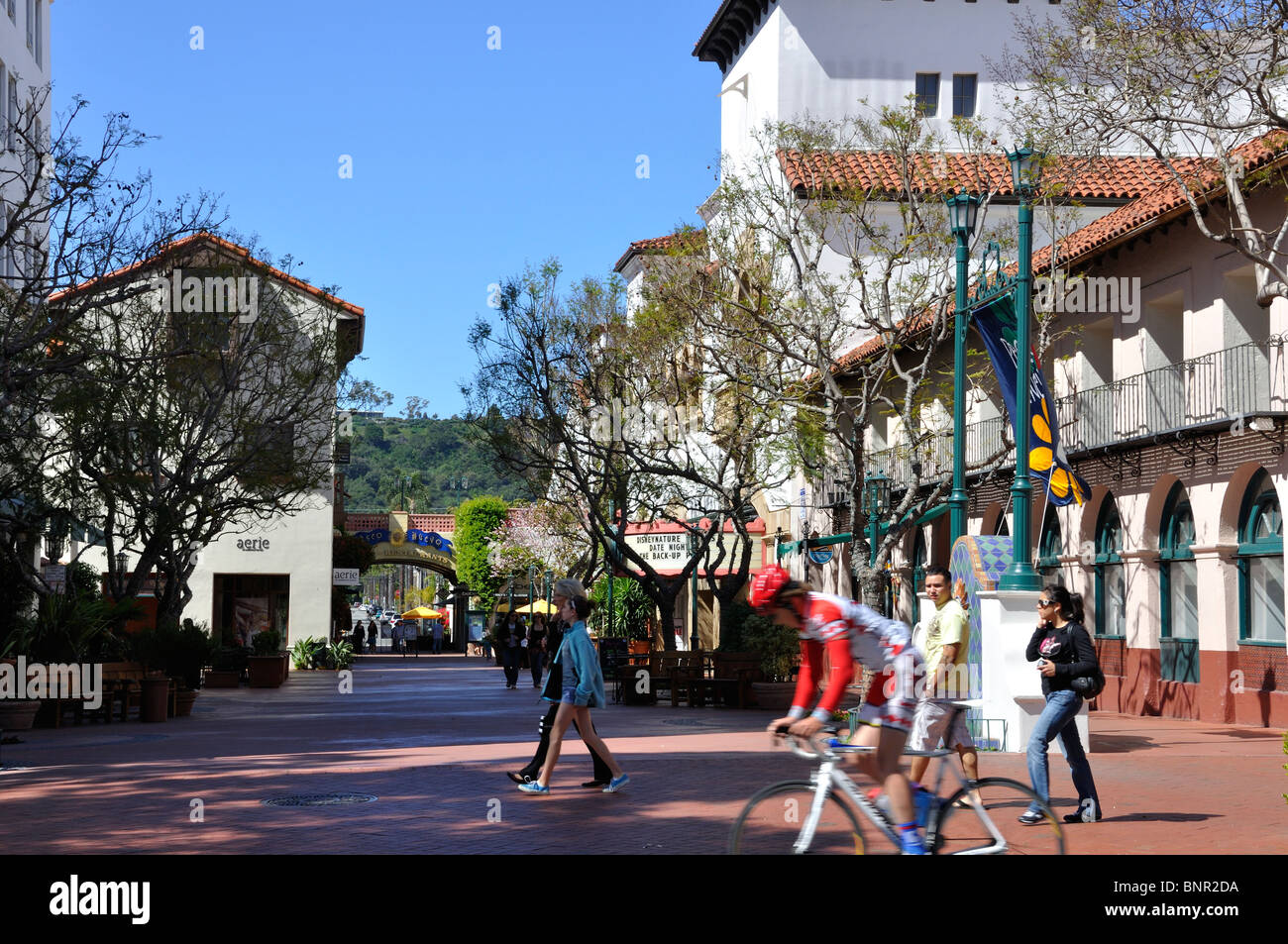 Santa Barbara street, California USA Stock Photo - Alamy