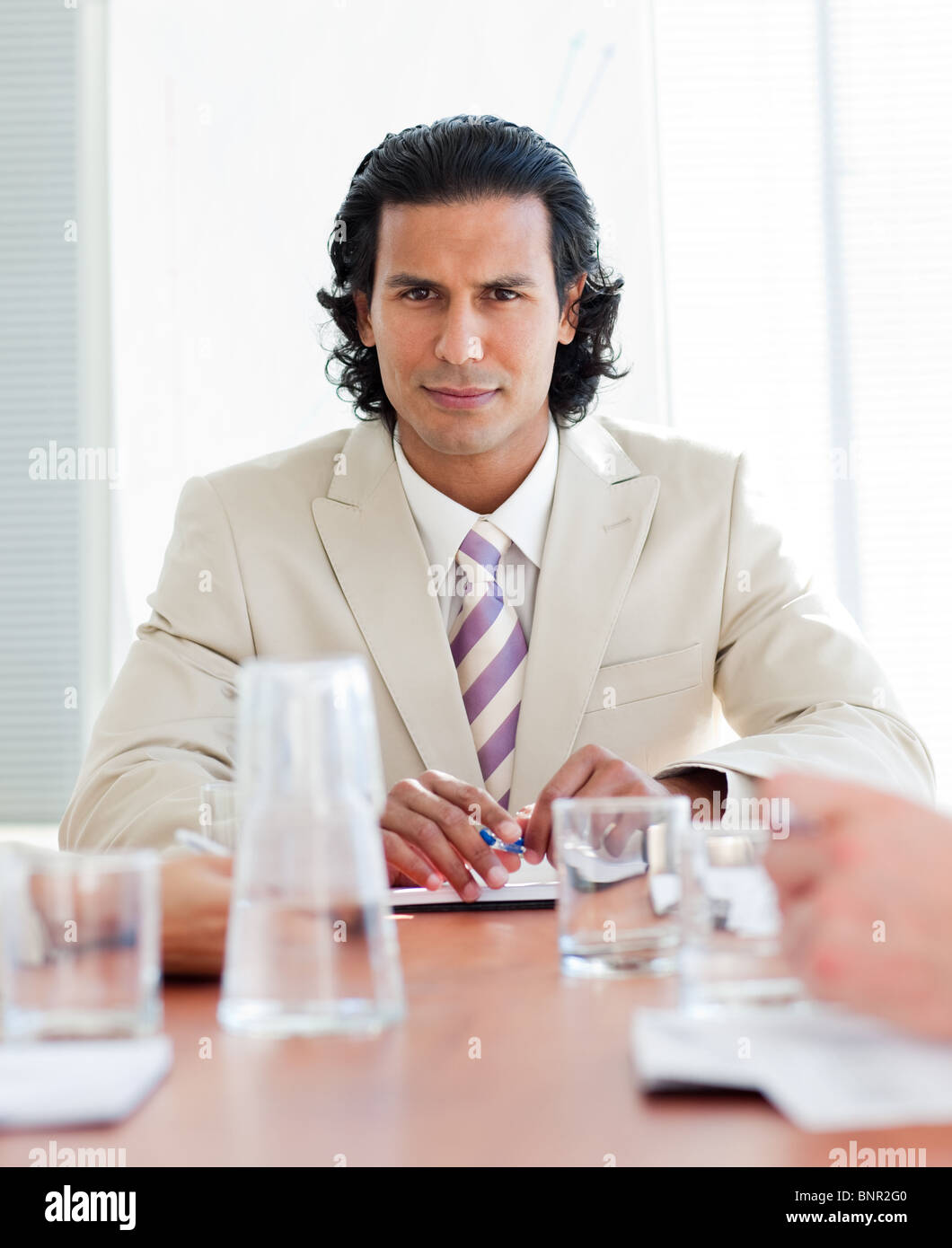 Portrait of a charismatic male executive Stock Photo - Alamy
