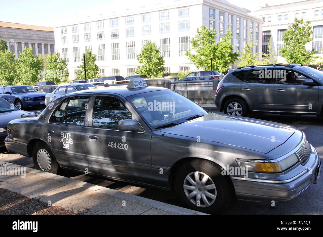 Taxi car in Washington DC, USA Stock Photo - Alamy